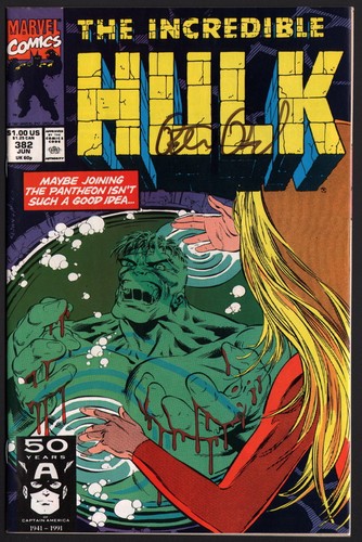 Incredible Hulk #382 SIGNED by Peter David / Marvel Comics Dale Keown ...