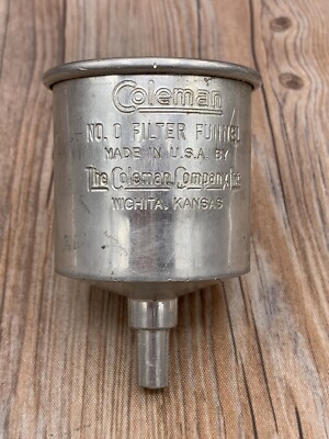 VTG COLEMAN No 0 ALUMINUM BLUE FELT FILTER FUNNEL | eBay