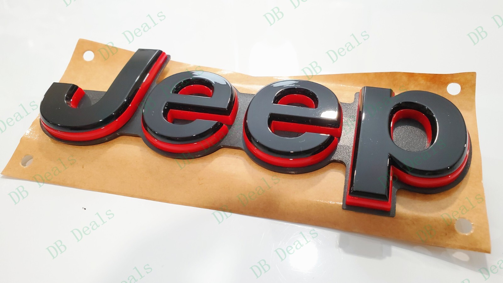 Gloss Black Red Rear liftgate Jeep Emblems Fit 2021+ Jeep Grand ...