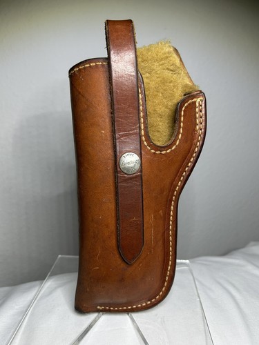 Vintage George Lawrence X30H 518 Wool Lined Leather Belt Holster Left ...