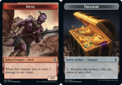 Devil Token // Treasure Token - Foil x1 - Commander Legends: Battle for ...