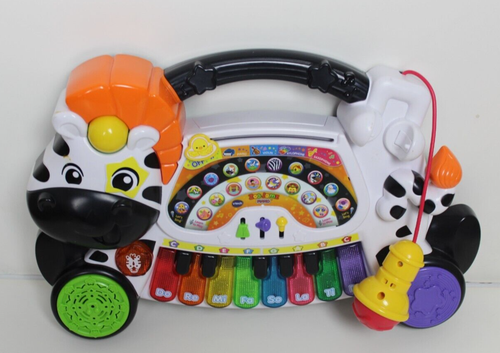 Zoo Jams Zebra Piano Interactive Learning Toy 4 in 1 Musical Instrument ...
