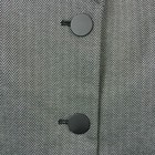 Bar III Womens Size 4 Black White 2 Button Up Harrington Bone V Neck ...