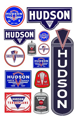 1:25 G scale model vintage Hudson car automobile service signs | eBay
