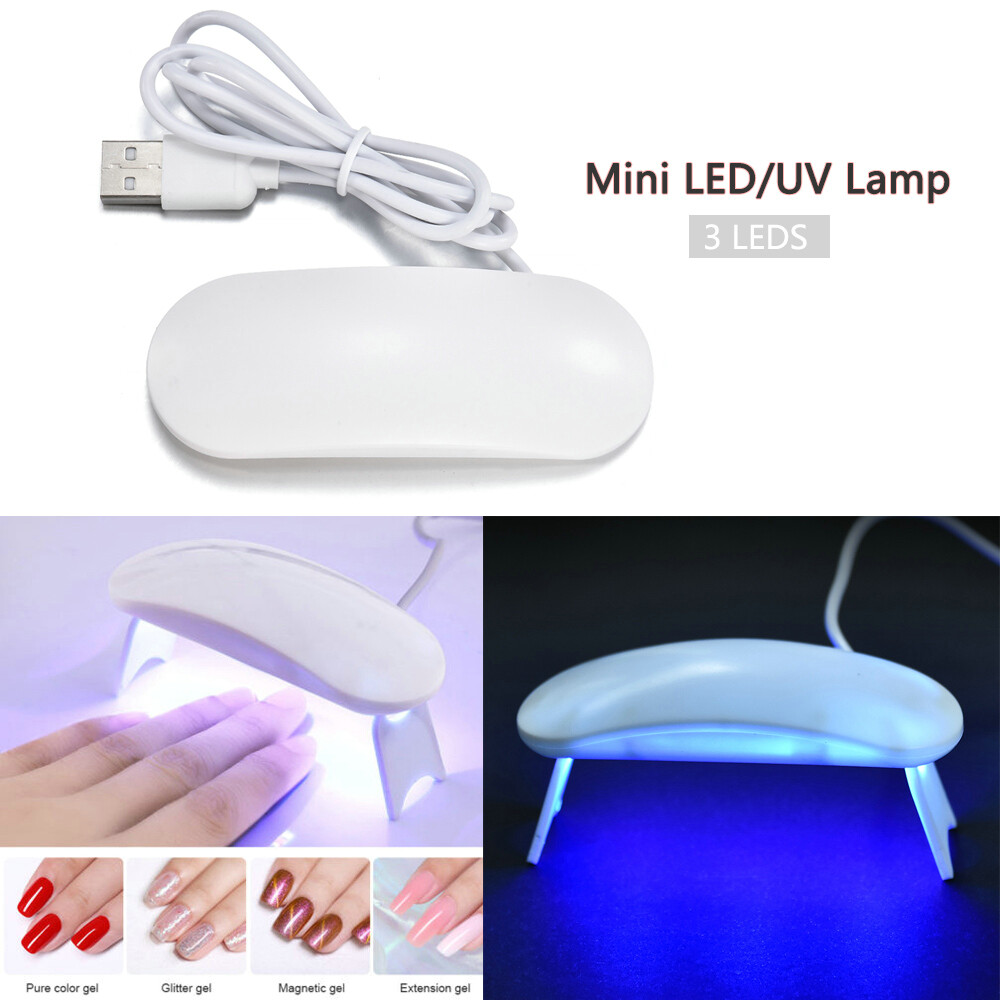 Mini Portable 6W USB UV LED Lamp Gel Polish Curing Machine Nail Art ...