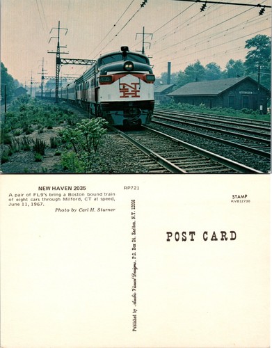 New Haven Diesel Locomotive 2035 Connecticut CT Postcard | eBay