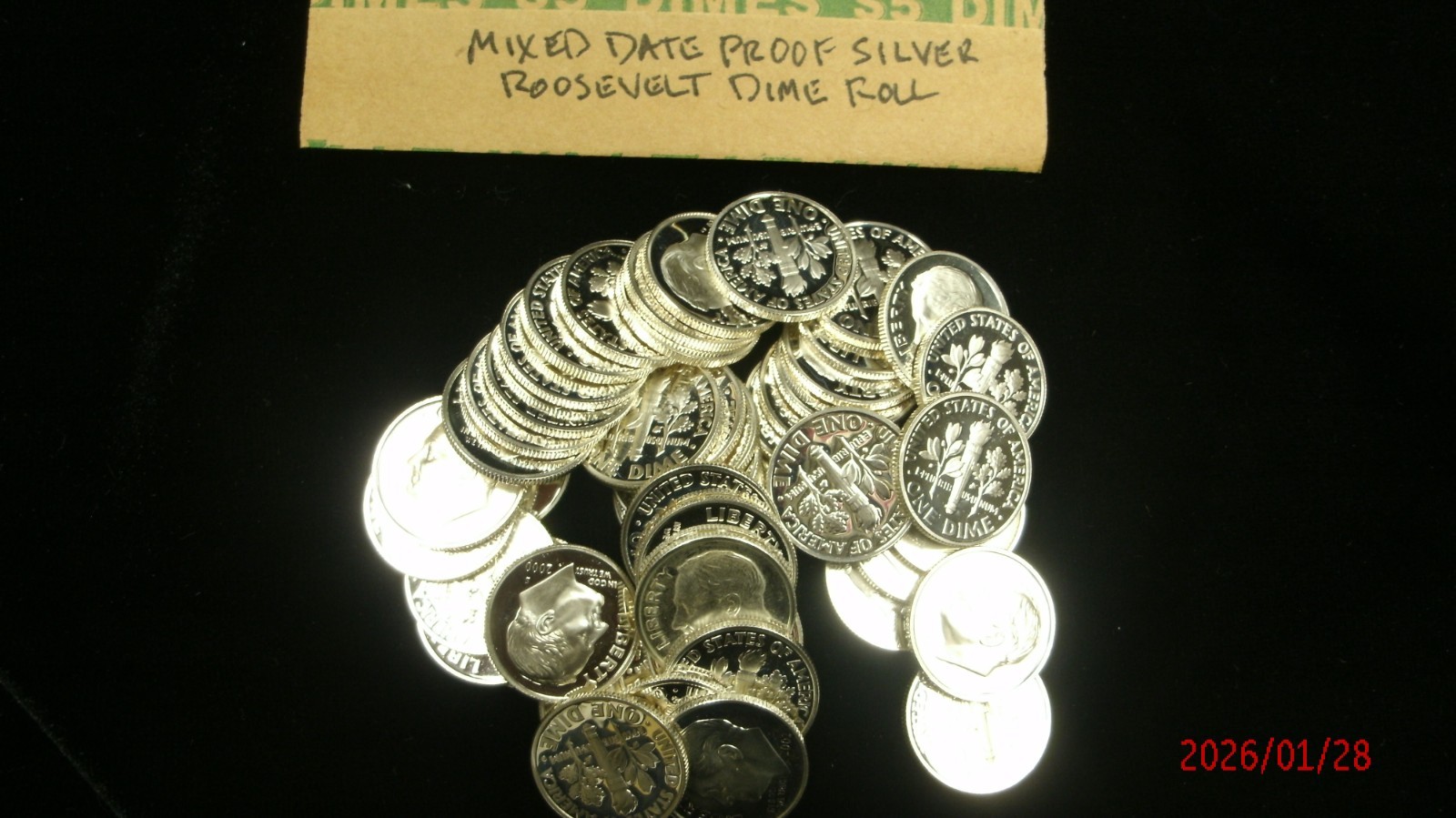2000 - 2010 Mixed Roosevelt Proof Silver Dime Roll [50 Proof Dimes] | eBay
