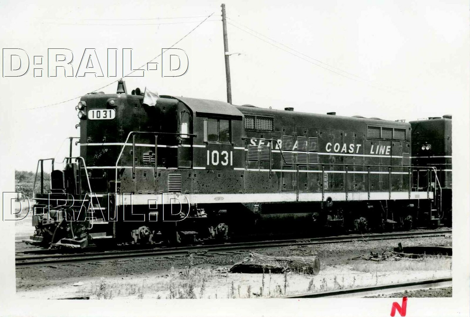 9C542 RP 1970s/80s? SEABOARD COAST LINE RAILROAD LOCOMOTIVE #1031 | eBay