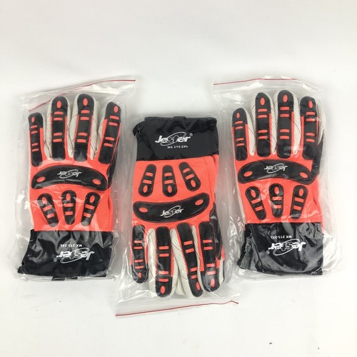 x3 Jester Impact Resistant Gloves MX 215 2Xl Cotton Palm Oil Field ...