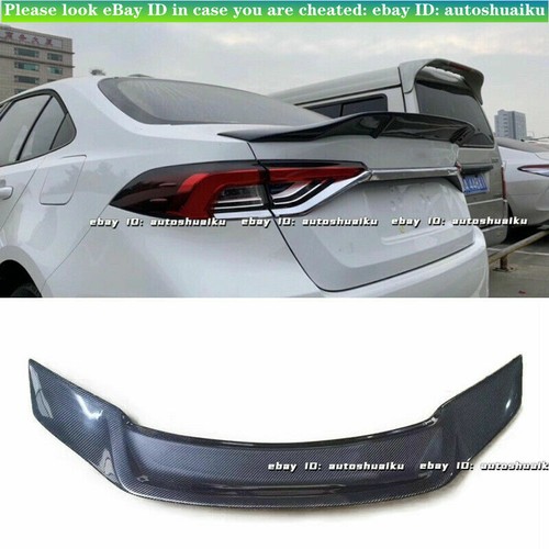 Real Carbon Fiber Rear Trunk Spoiler Boot Lip Wing For Toyota Corolla ...