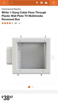 Recessed Flush Mount Multi-Media Wall Box For Power and A/V ...