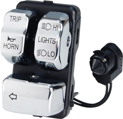 Drag Specialties Chrome Left Handlebar Control Module 2011-20 Harley ...