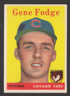 1958 Topps #449 Gene Fodge Chicago Cubs ex-mt | eBay