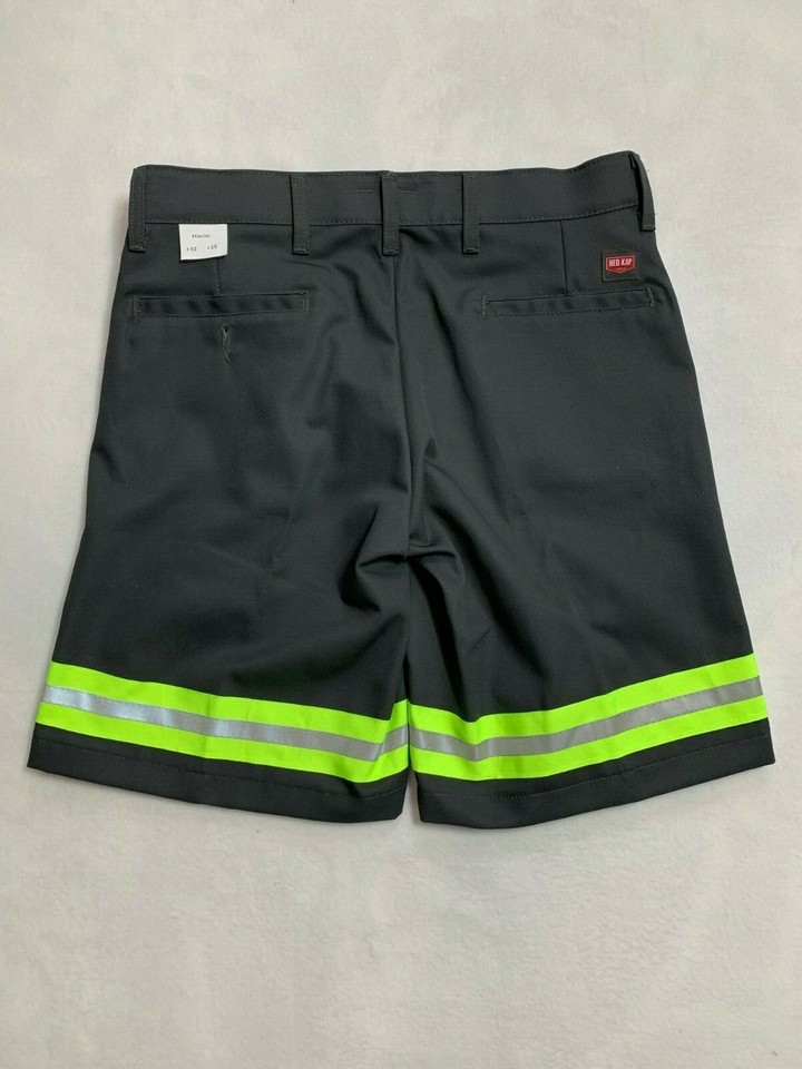 Red Kap Hi Vis Reflective Work Shorts Enhanced Vis Men's Industrial ...