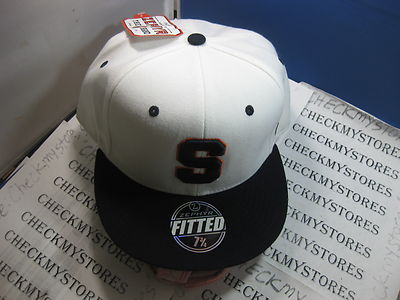 NWT ZEPHYR 32/5 CHOPPED FITTED SYRACUSE CUSE ORANGEMAN CAP HAT HEADWEAR ...
