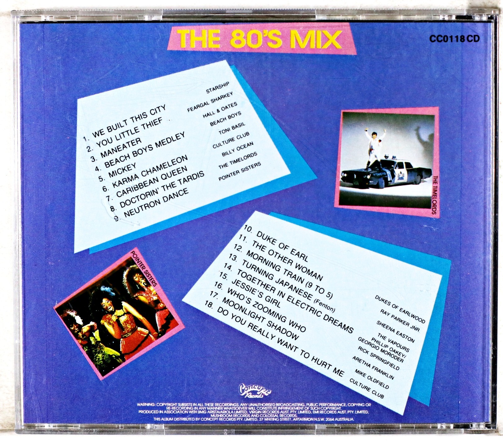 The 80's Mix Concept Records Culture Club Mike Oldfield The Vapors ...