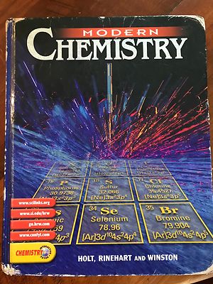 Modern Chemistry by Rinehart and Winston Staff Holt (2002, Hardcover ...