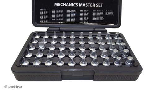 VIM TOOLS: Mechanics Master Bit Set – stubby socket driver bits ...