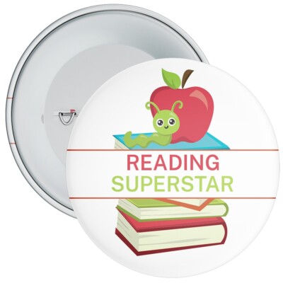 Pack of Reading Superstar Badges - School Reward Badges - Various Pack ...