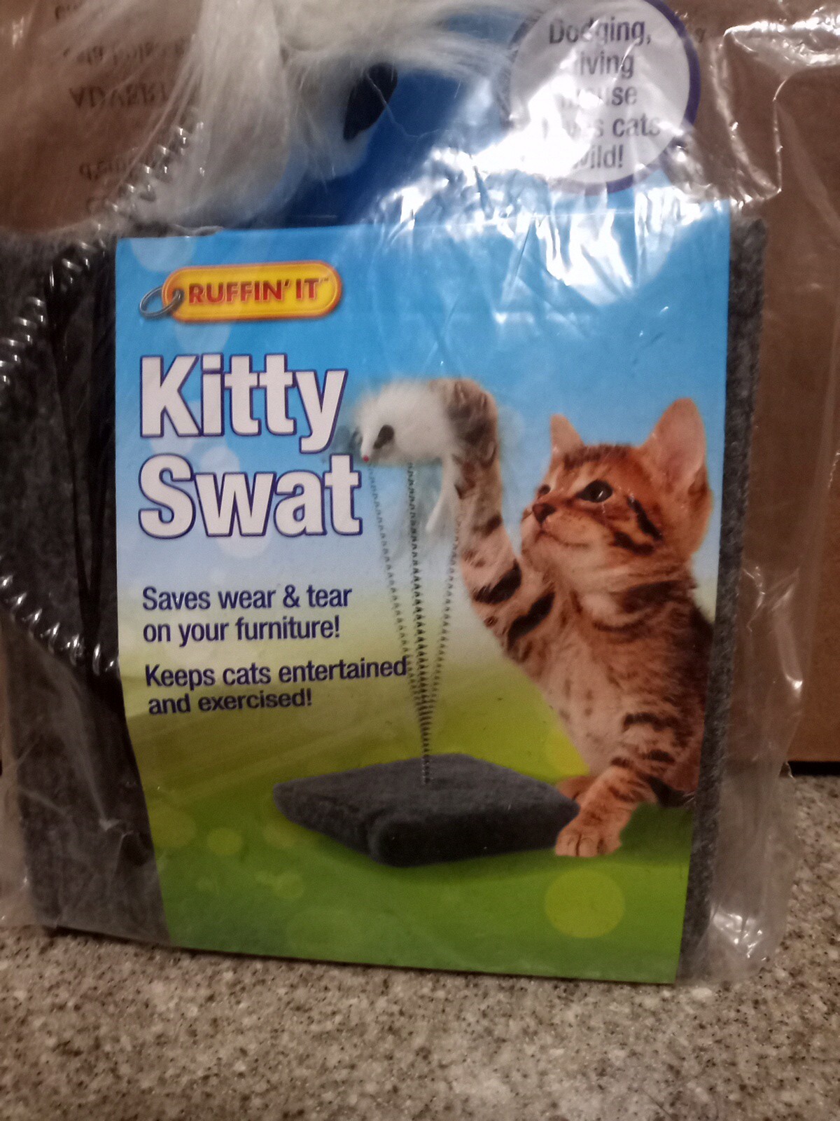 kitty swat spring pom toy | eBay