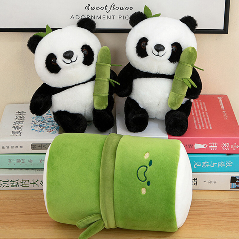 Kawaii Bamboo Panda Plush Dolls Toy Soft Stuffed Plush Pillow Toys ...