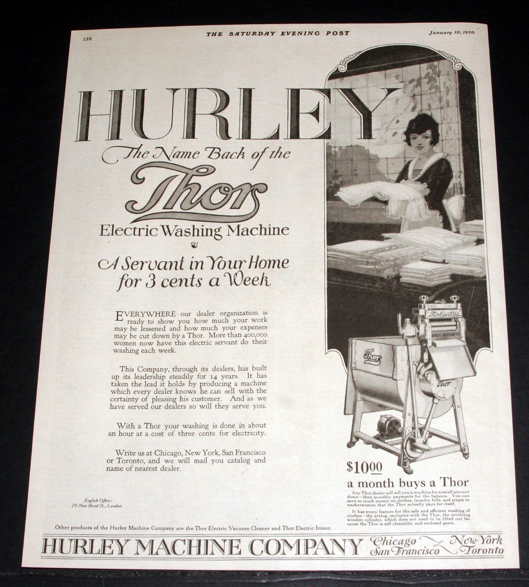 1920s Washing Machine Ad