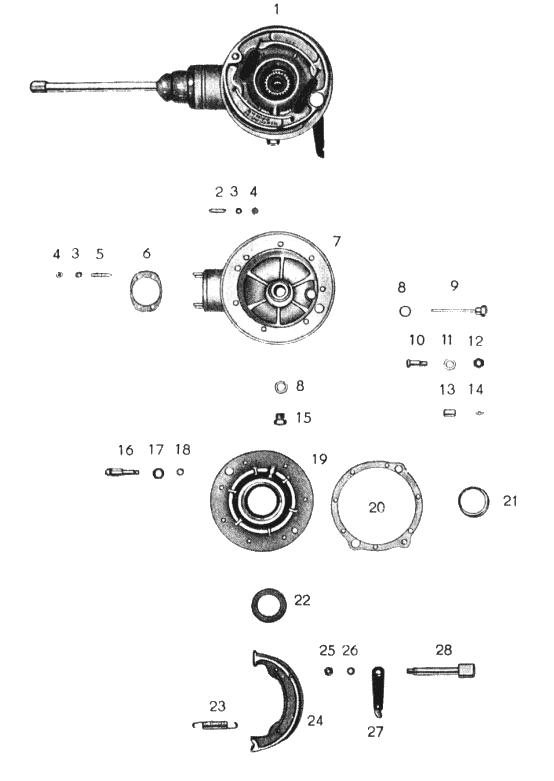 Simson AWO 425 Sport - >96 Getriebe-Schrauben Set 49