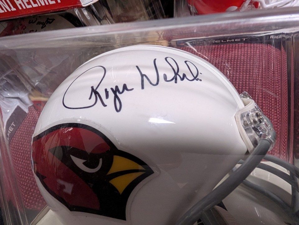 Roger Wherli Arizona Cardinals autographed signed mini helmet coa | eBay