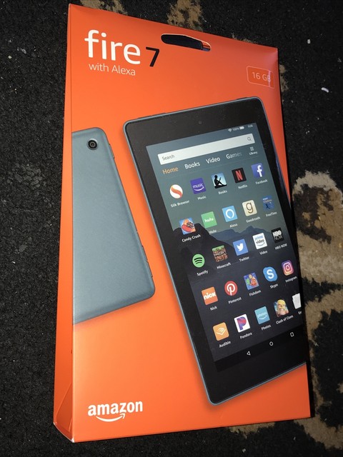 Amazon Fire 7 (9th Generation) 16GB, Wi-Fi, 7in - Twilight Blue (With ...
