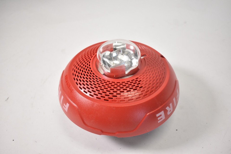System Sensor Ceiling Speaker Strobe Indoor Red SPS CRl 2103 L01-0151 ...