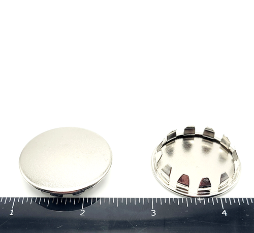Steel Panel Hole Plugs Snap in Nickel Plated Bright Silver Finish Metal ...