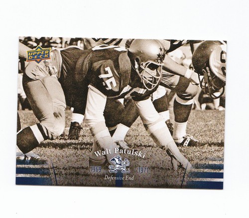 2013 Upper Deck University of Notre Dame - Walt Patulski #19 for sale ...