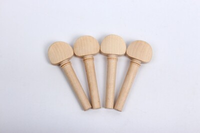 8 x violin pegs 4/4 size natural maple wood Fiddle pegs part ...