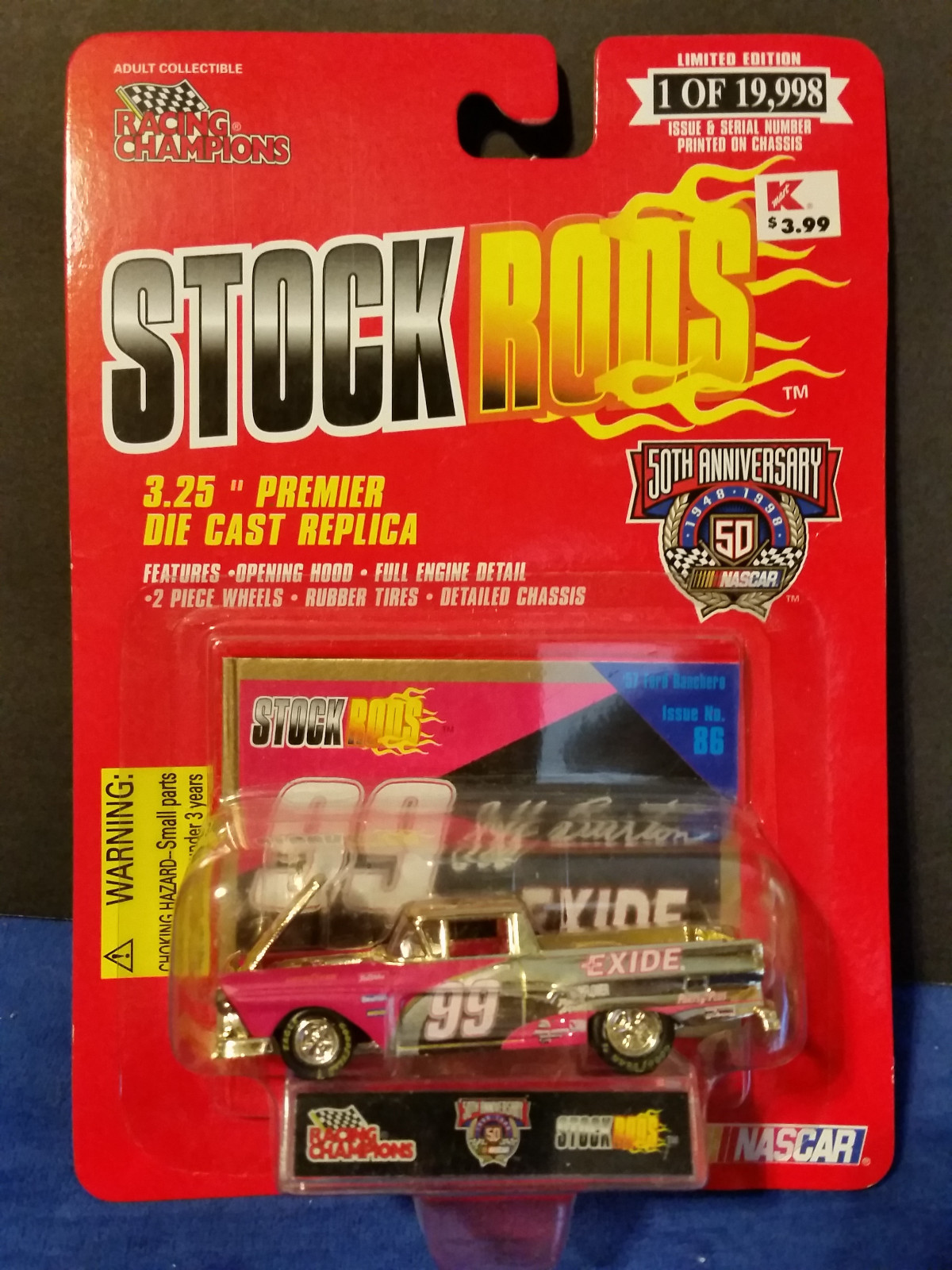 RACING CHAMPIONS NASCAR STOCK RODS #99 ISSUE 86 57 FORD RANCHERO | eBay