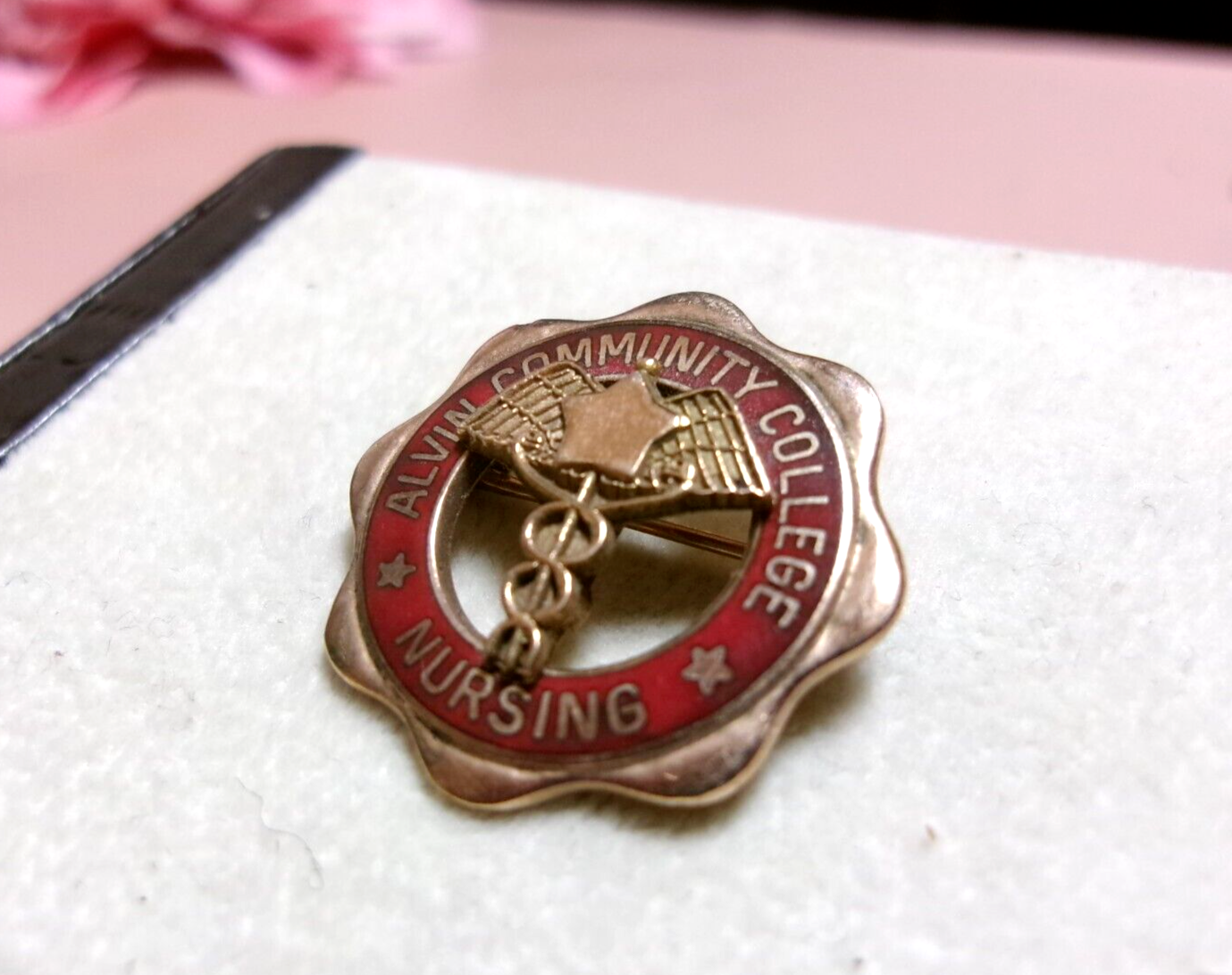 4.4 Grams~Vtg 10K Gold College Nursing School Lapel Pin~Initials MMS | eBay