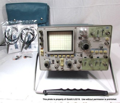 VINTAGE Analog TEKTRONIX OSCILLOSCOPE #485 w/ Probe + WORKS! | eBay
