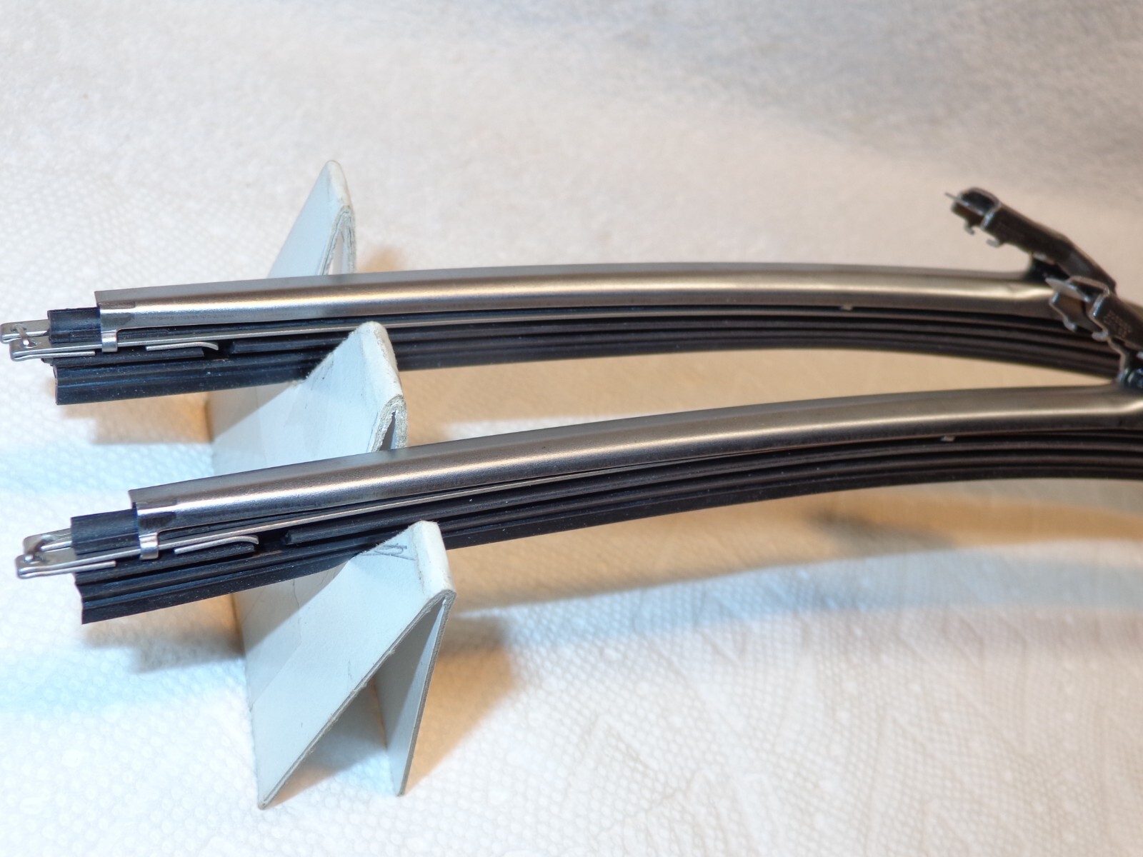 (2) ..‘NOS’.. Trico PR-15-2W .. Wiper Blade Holders ..1970’s .. Satin ...