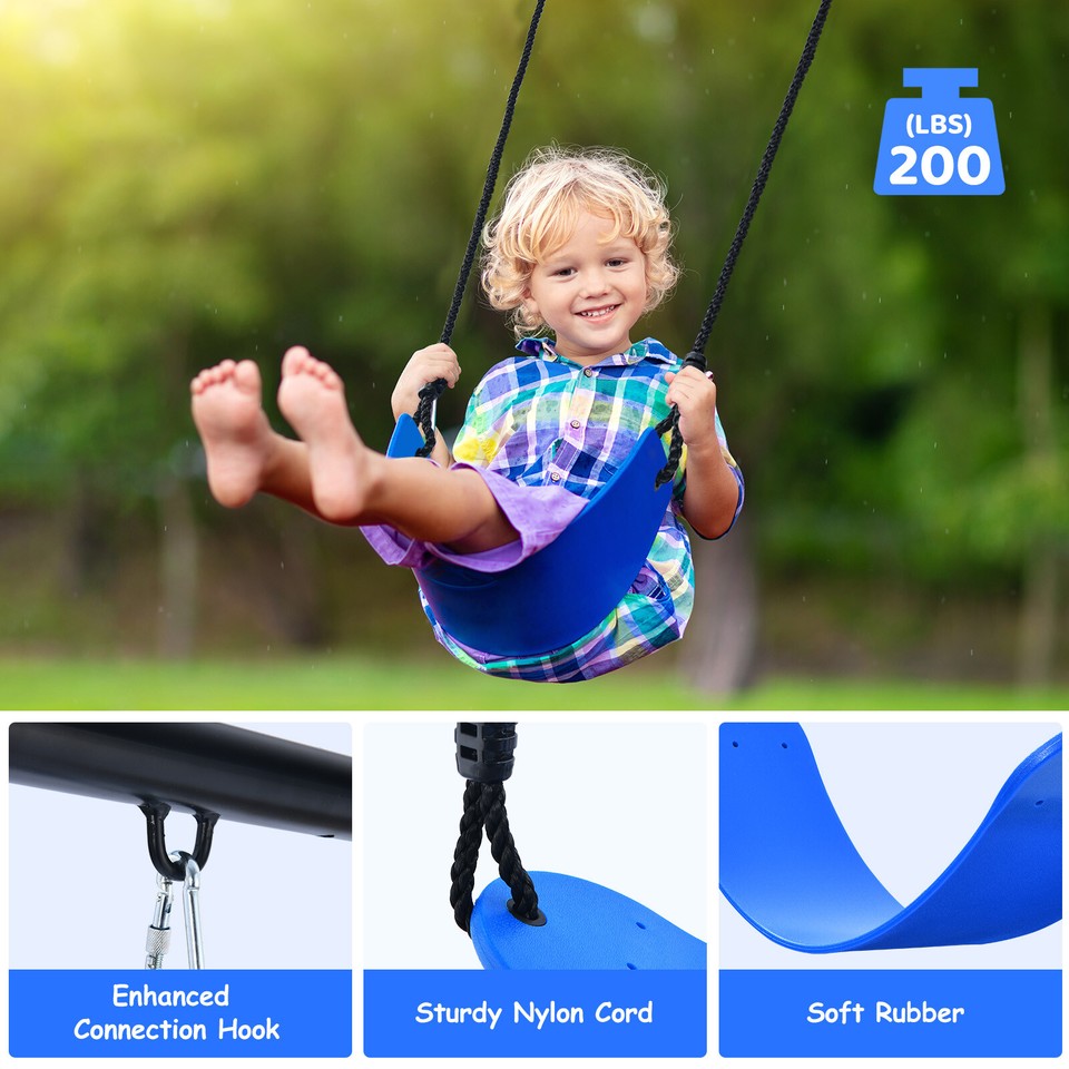 Hapfan 3 in 1 Heavy Duty Swing Set with Platform Swing, Belt Swings ...