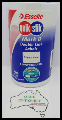 5000 Double Line Quik Stik MARK II Price Gun Labels - 23 x 16mm ...