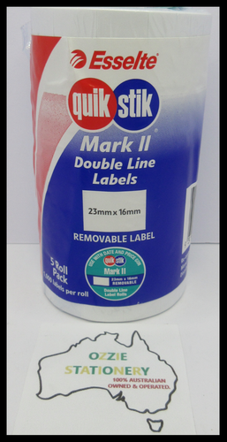 Genuine 5000 Double Line Quik Stik MARK II Price Gun Labels 23x16mm ...