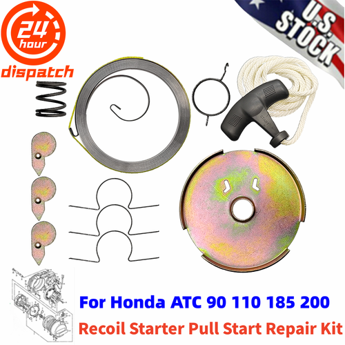 For Honda 1970-1984 ATC 90, ATC 110 200S Recoil Starter Pull Start Repair Kit US | eBay