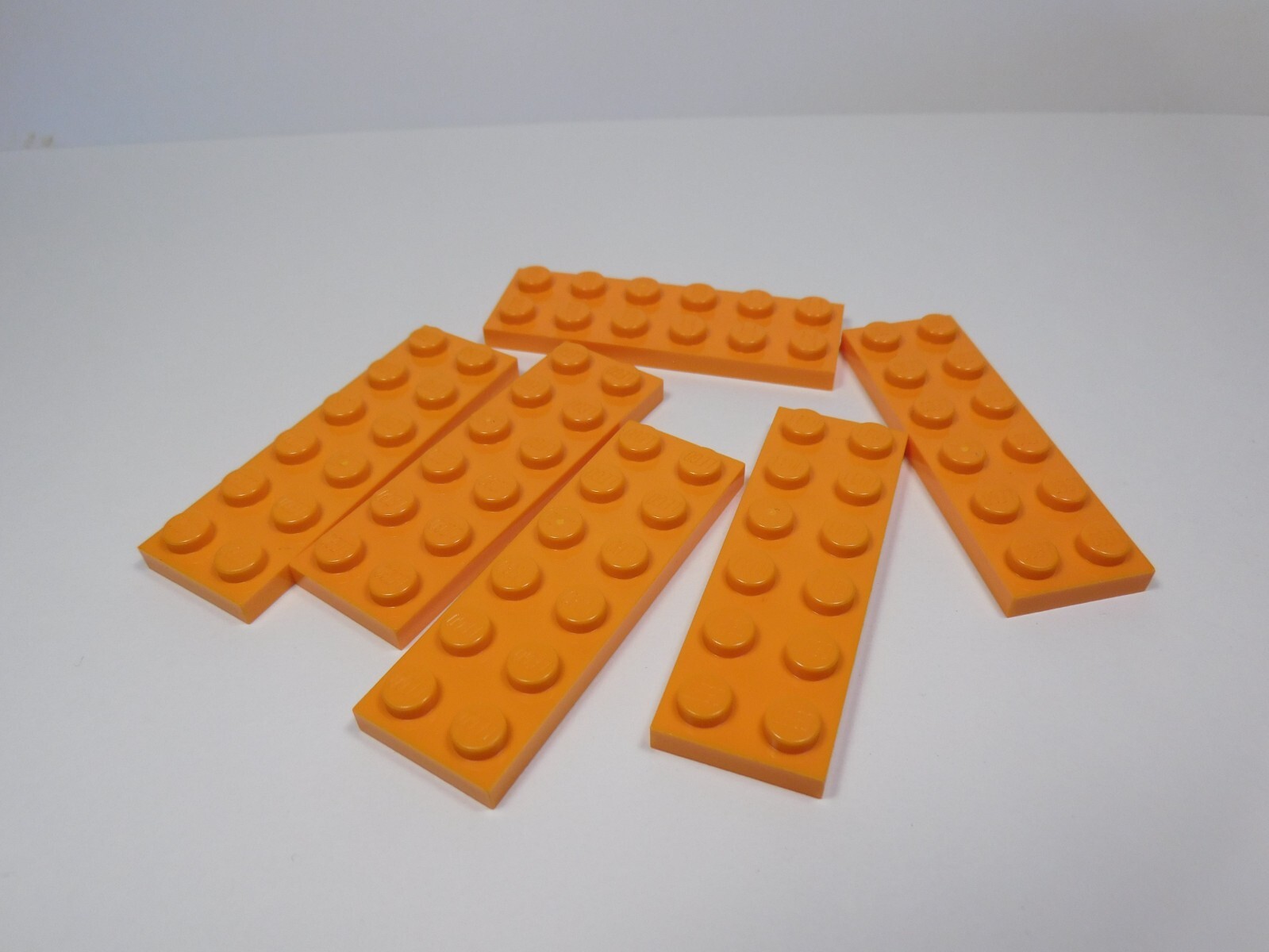 LEGO Lot of 6 Orange 2x6 Plates E9 | eBay