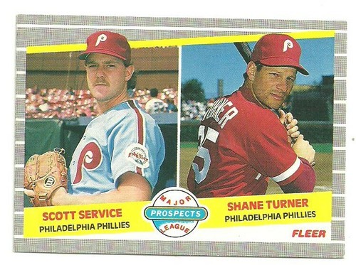 SCOTT SERVICE AND SHANE TURNER MAJOR LEAGUE PROSPECTS #653 - FLEER NM ...