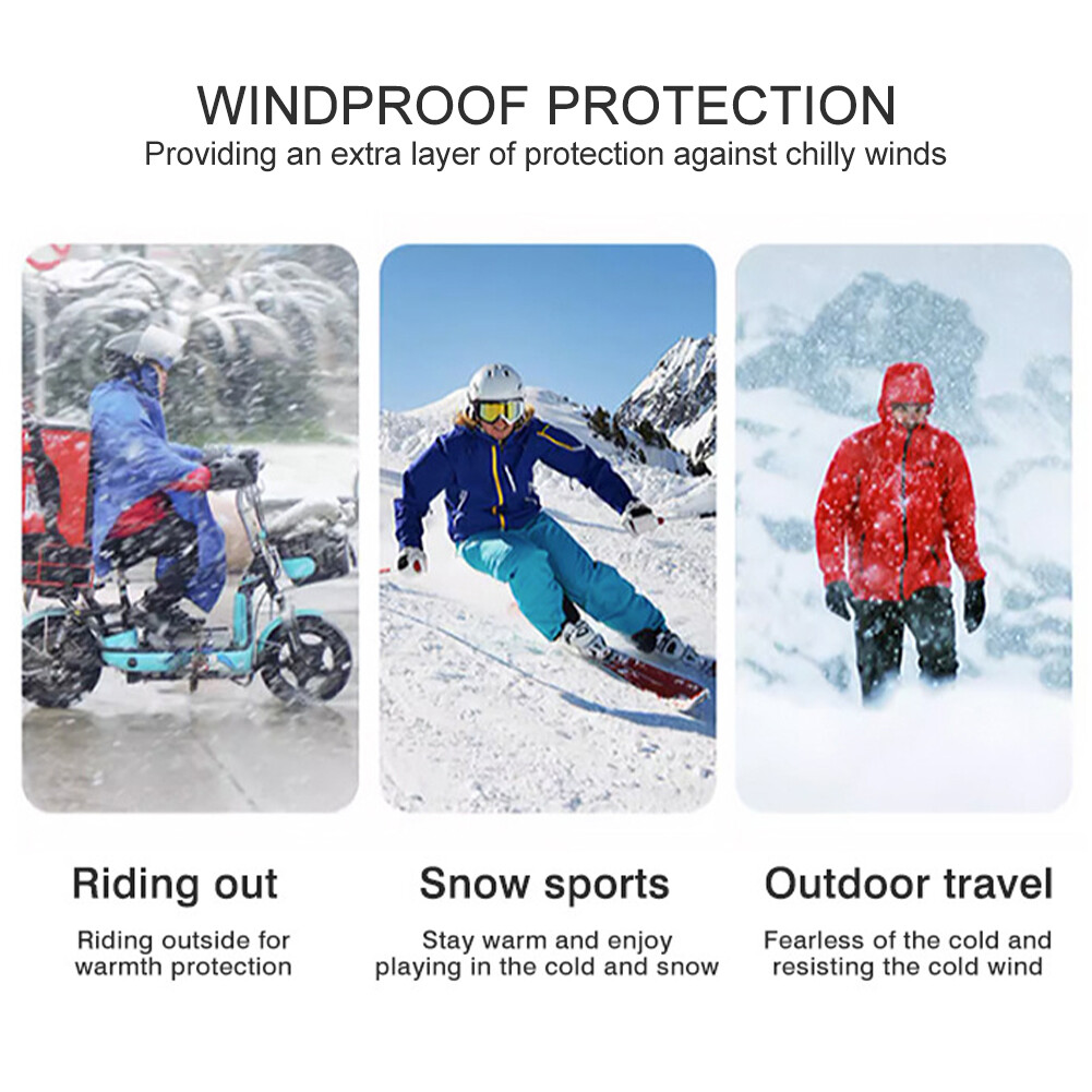 2pcs Neck Gaiter Balaclava Face Mask Soft Warm For Sports Men Women ...