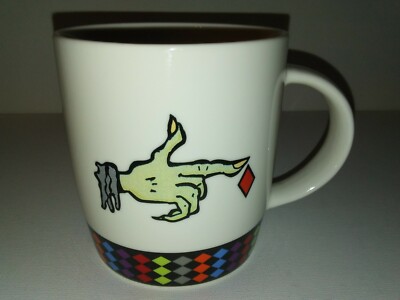Coffee Tea Cup Mug Multi-Color Diamond Shapes Touching Finger Hand | eBay