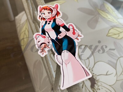 My Hero Academia Anime Ochaco Uraraka Custom Colored Sticker Vinyl ...