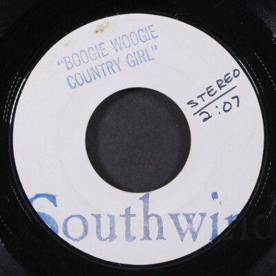 SOUTHWIND: boogie woogie country girl / mono NOT ON LABEL 7" Single 45 ...