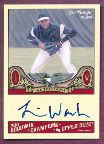 2011 Upper Deck Goodwin Champions - Autographs LeVon Washington #A-LW ...