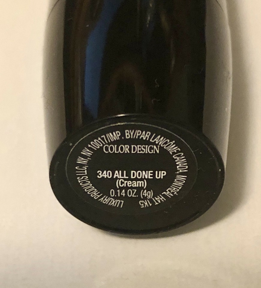 Lancome Color Design Lipstick in 340 ALL DONE UP Cream NEW Full Size ...