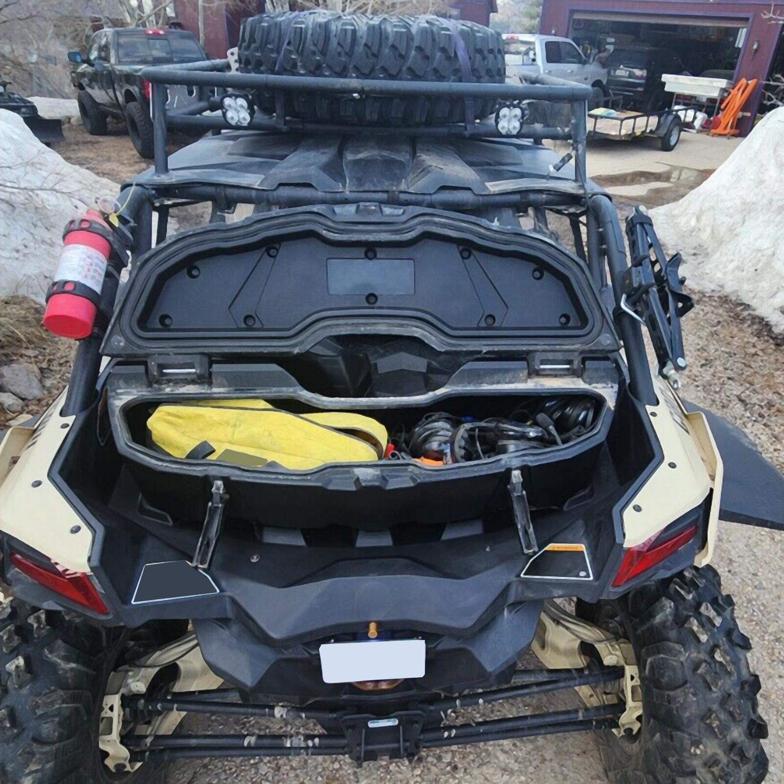 12 Gal Cargo Storage Box For Can-Am Outlander Renegade Defender ...
